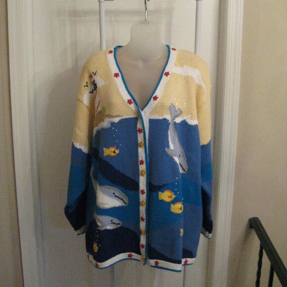 Storybook Knits | Sweaters | Nwt Whale Fish Beach Handknits By ...